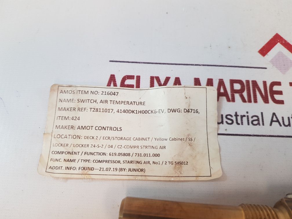 Amot Controls 4140Dk1H00Ck6-ee Air Temperature Switch – Aeliya Marine