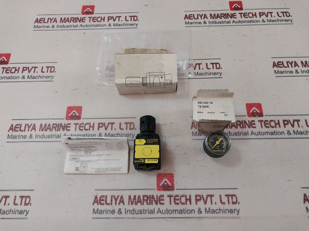 Asco 342 25 006 Pressure Regulator With Gauge 0-150 Psi – Aeliya Marine