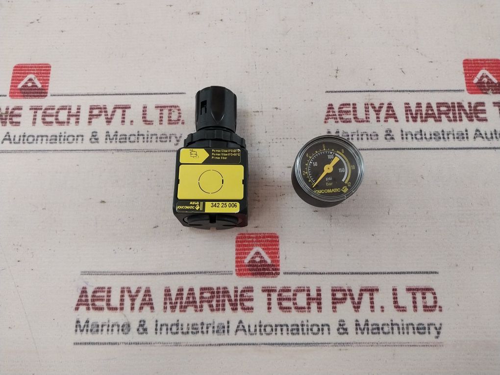 Asco 342 25 006 Pressure Regulator With Gauge 0-150 Psi – Aeliya Marine