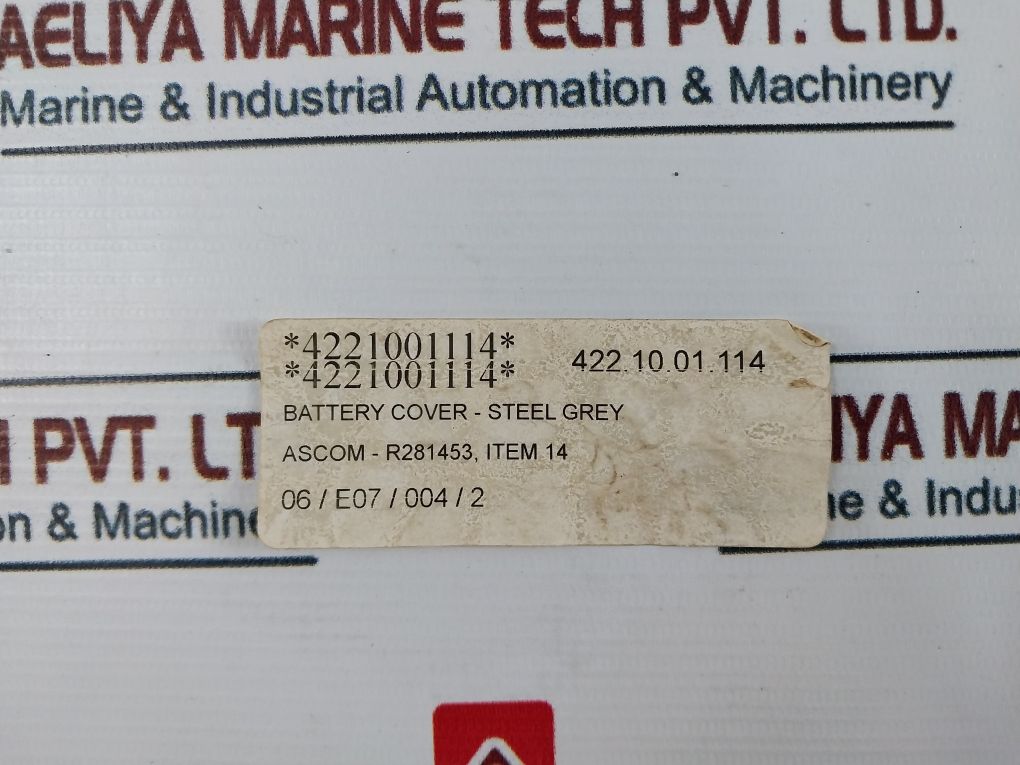Ascom R281453 Battery Cover-steel Grey & Lock 914D Kit – Aeliya Marine