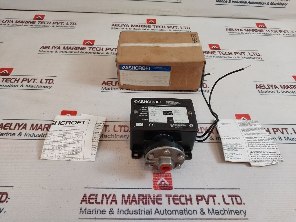 Ashcroft B424V Xfm Pressure Switch 125/250/480Vac 1/2A 125Vdc – Aeliya ...