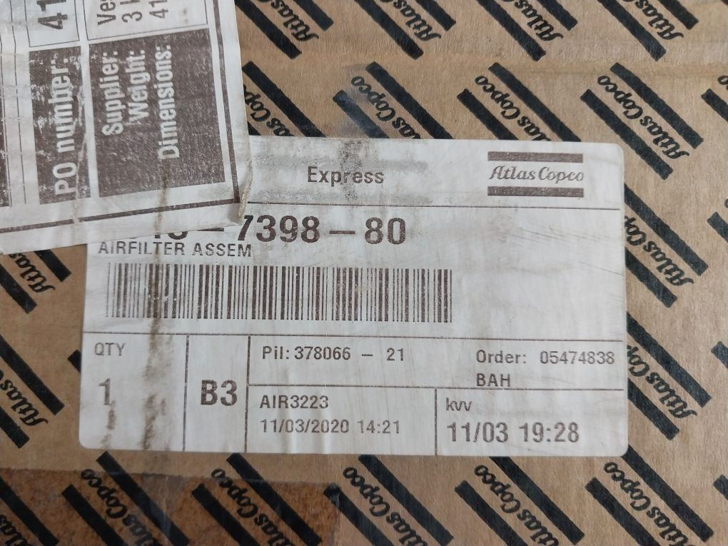 Atlas Copco 1613 7398 80 Air Filter Assembly – Aeliya Marine Tech Pvt. Ltd.