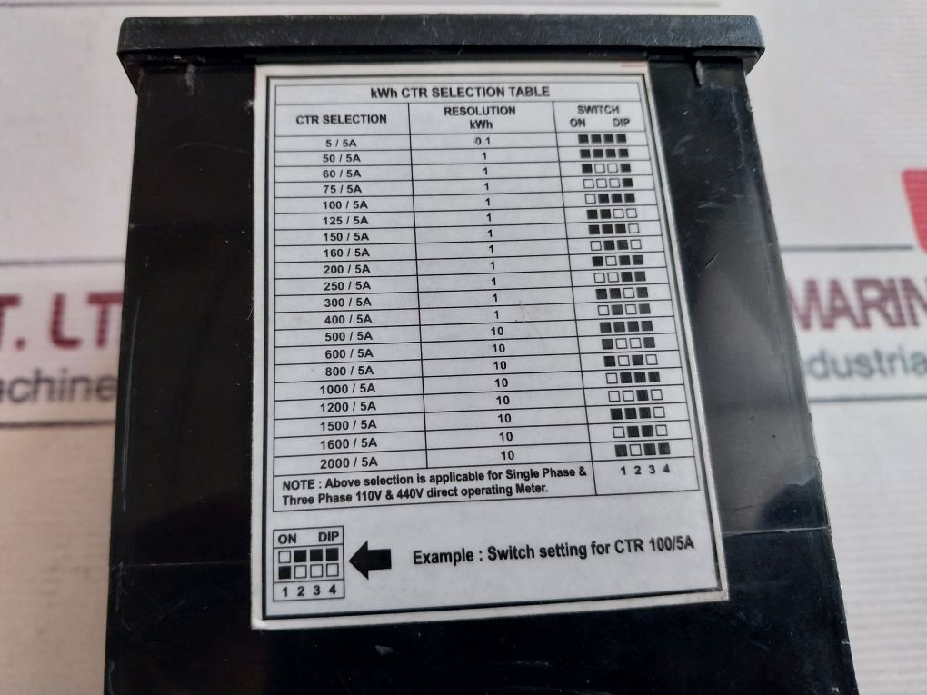 Automatic Electric 3P-3E-4W Energy Meter (Kwh) 5A – Aeliya Marine