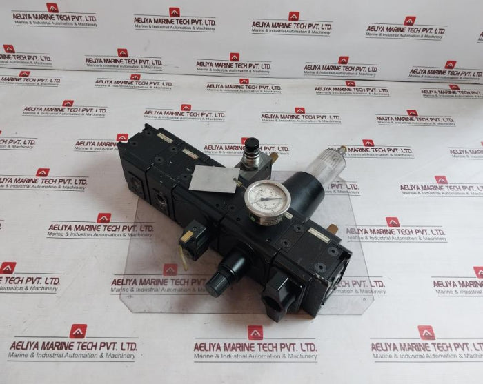Aventics 0821300977 Pneumatic Frl Unit With Valve Manifold 16 Bar 0821 ...