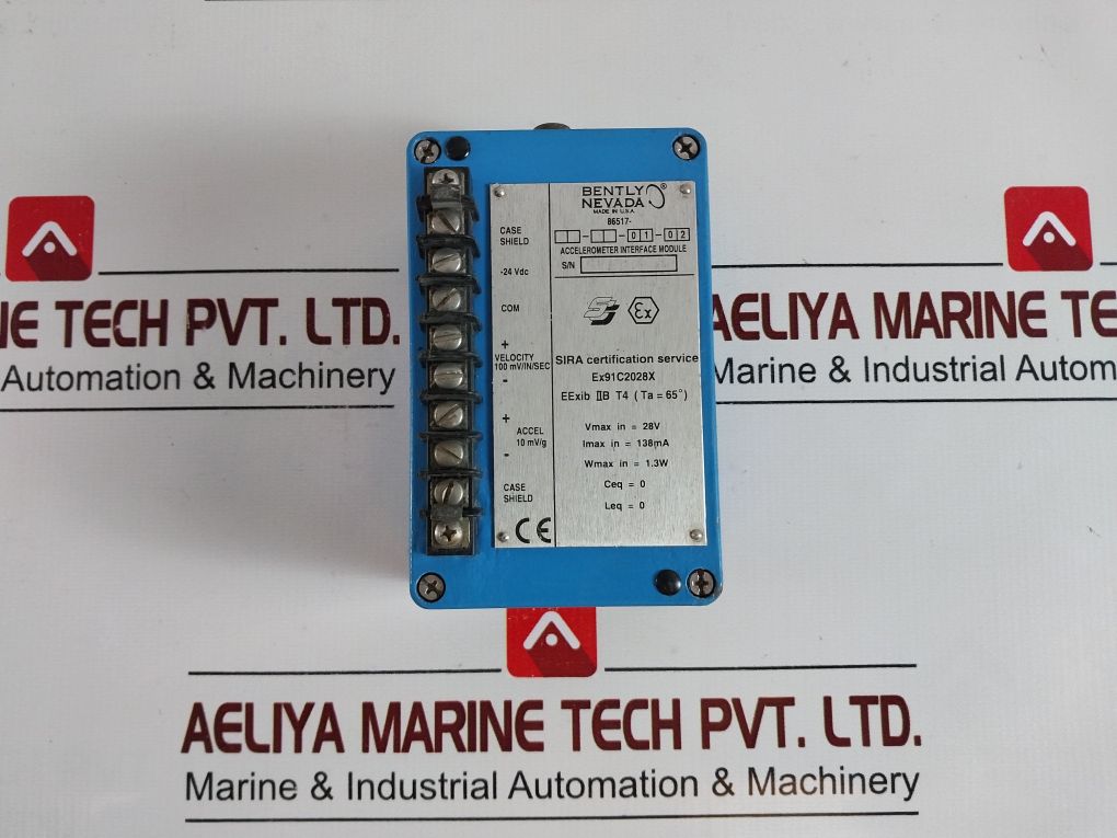 Bently Nevada 86517-01-02 Accelerometer Interface Module – Aeliya Marine