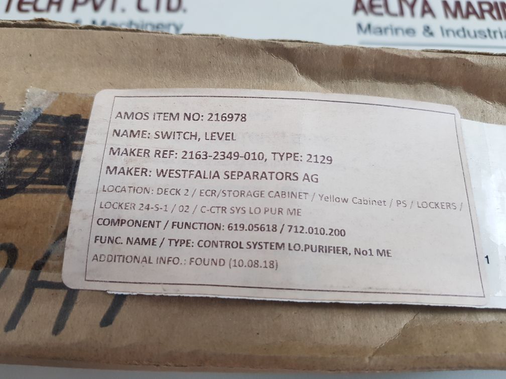 Bestobell Mobrey 2129 Magnetic Level Switch – Aeliya Marine