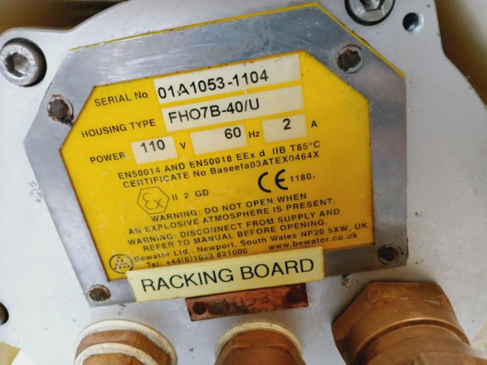 Bewator Fh07-rx210 Cctv Housing Set Fh07B-40/U 110V 60Hz 2A Rs 485 ...