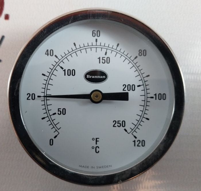 Brannan 0-120°C Direct Mounting Dial Thermometer Brannan 0-120°C ...