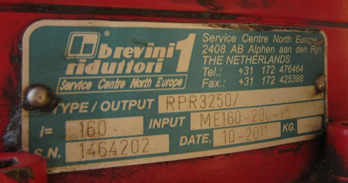 Brevini Riduttori Rpr3250 – Aeliya Marine