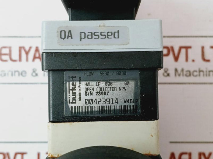 Burkert 00423914 Solenoid Valve W/ Flow S030 Pvdf Wheel 00550148 12..2 ...