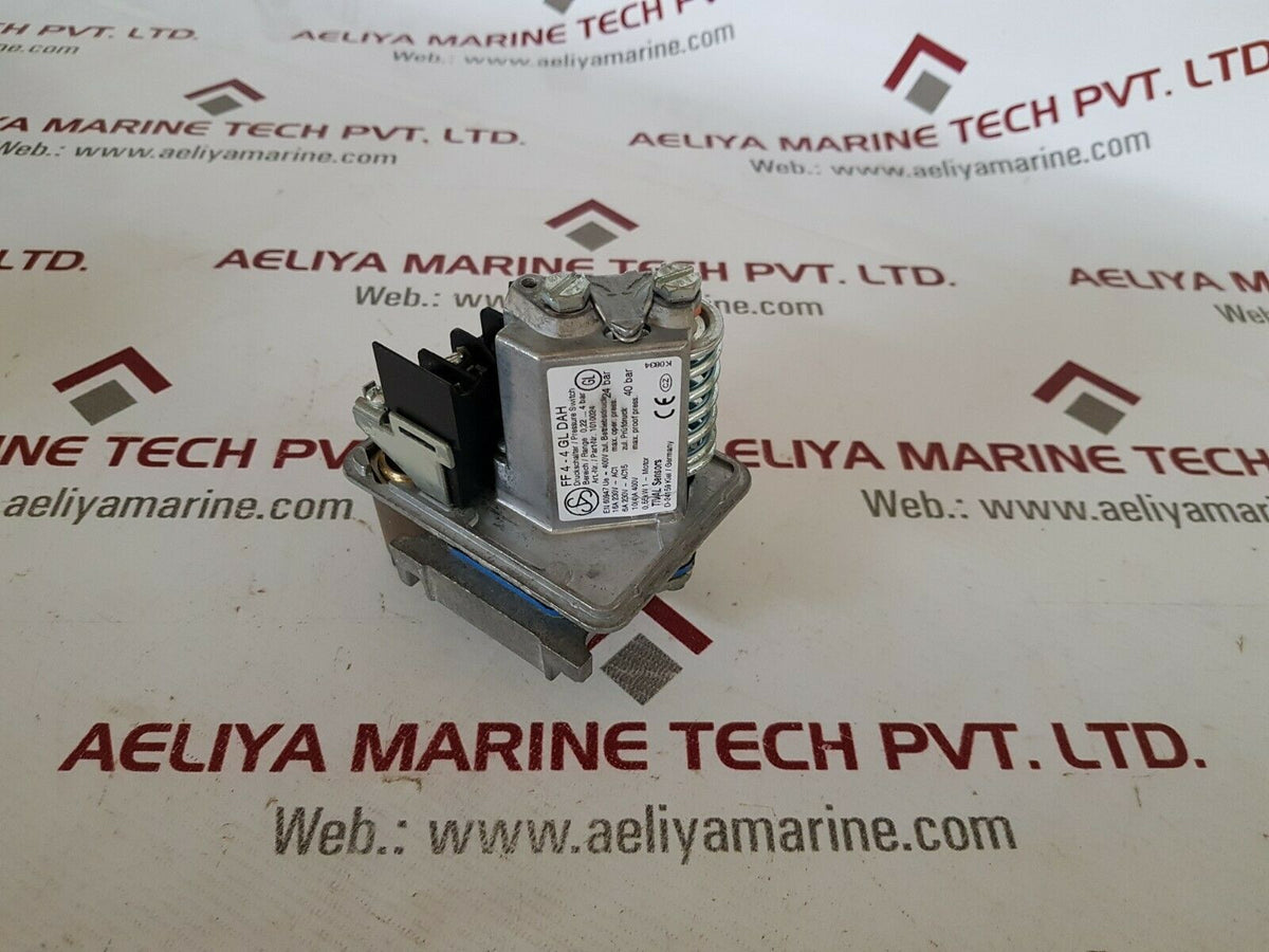 Tival Sensors Ff4-4Gl Dah Pressure Switch 1010024 16A 230V 0.22-4 Bar ...