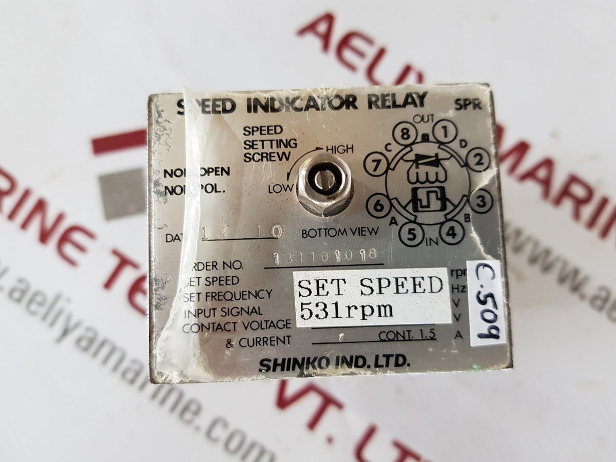 shinko 531rpm speed indicator relay – Aeliya Marine