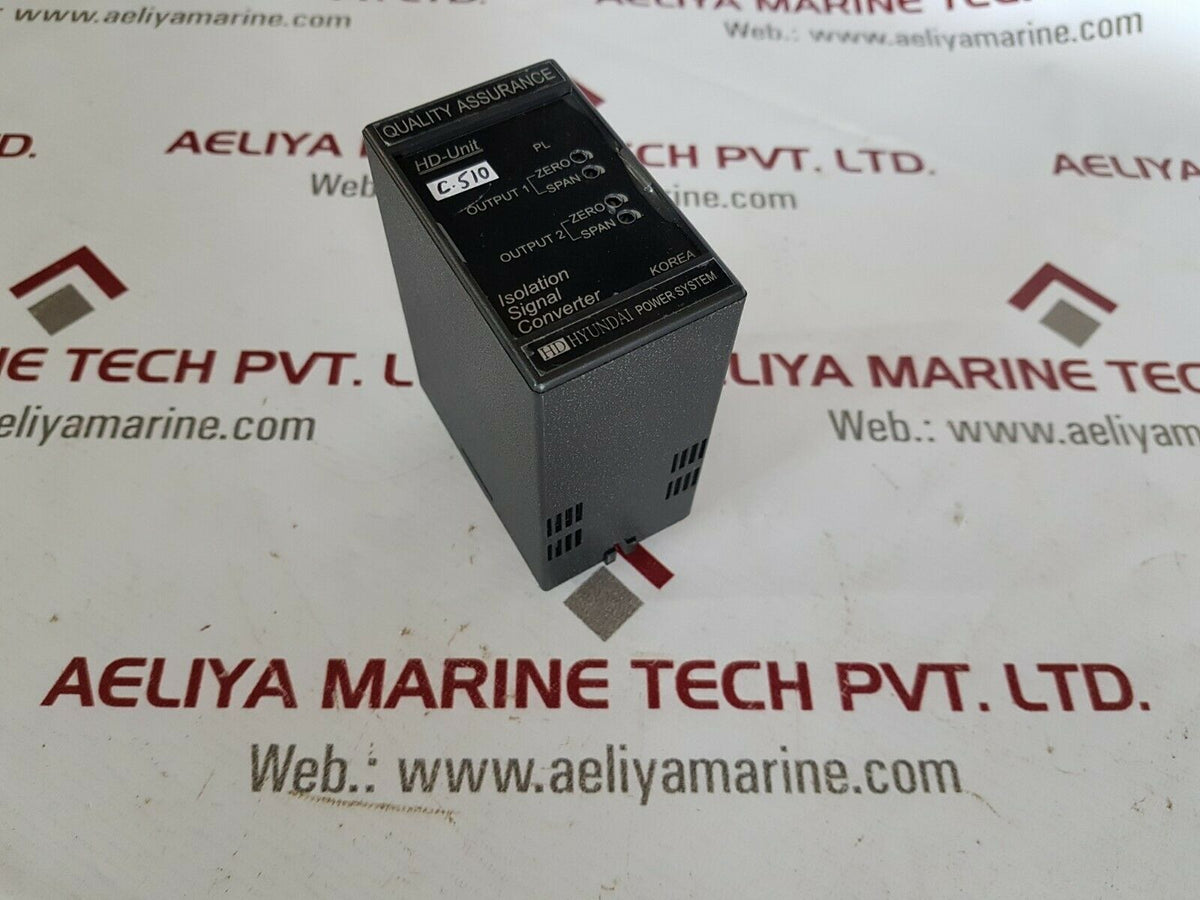 Hyundai hd-unit hd-iso isolation signal converter dc 4~20ma – Aeliya Marine