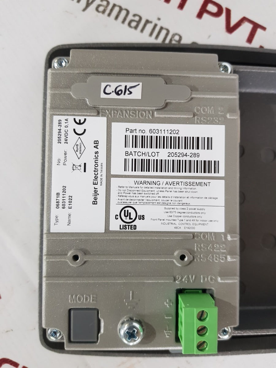 beijer e1022 06871b hmi operator panel – Aeliya Marine