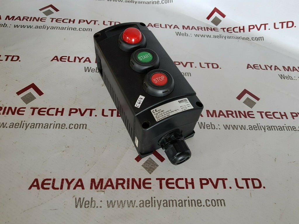 Bartec 07-351 emergency push button stop control station switch ptb 00 ...