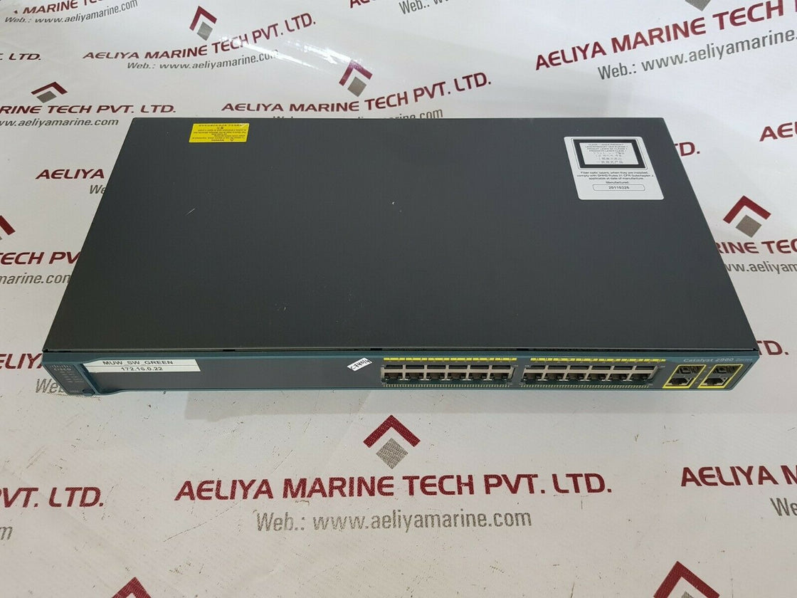 Anatel Cisco Catalyst 2960 Ws-c2960-24Tc-l Port Poe Network Switch 091 ...