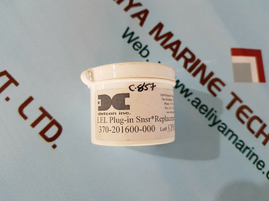 Detcon 370-201600-000 lel plug-in sensor 365-037020-160 – Aeliya Marine