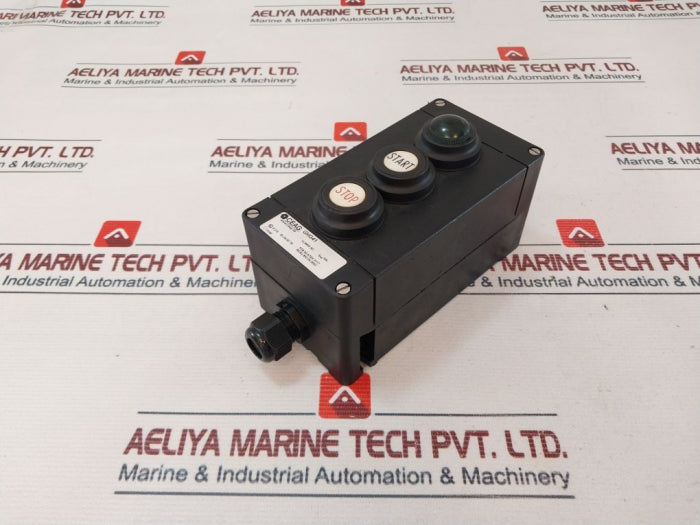 Ceag Ghg41 Start Stop Push Button Station With Green Lens Over Pilot L ...