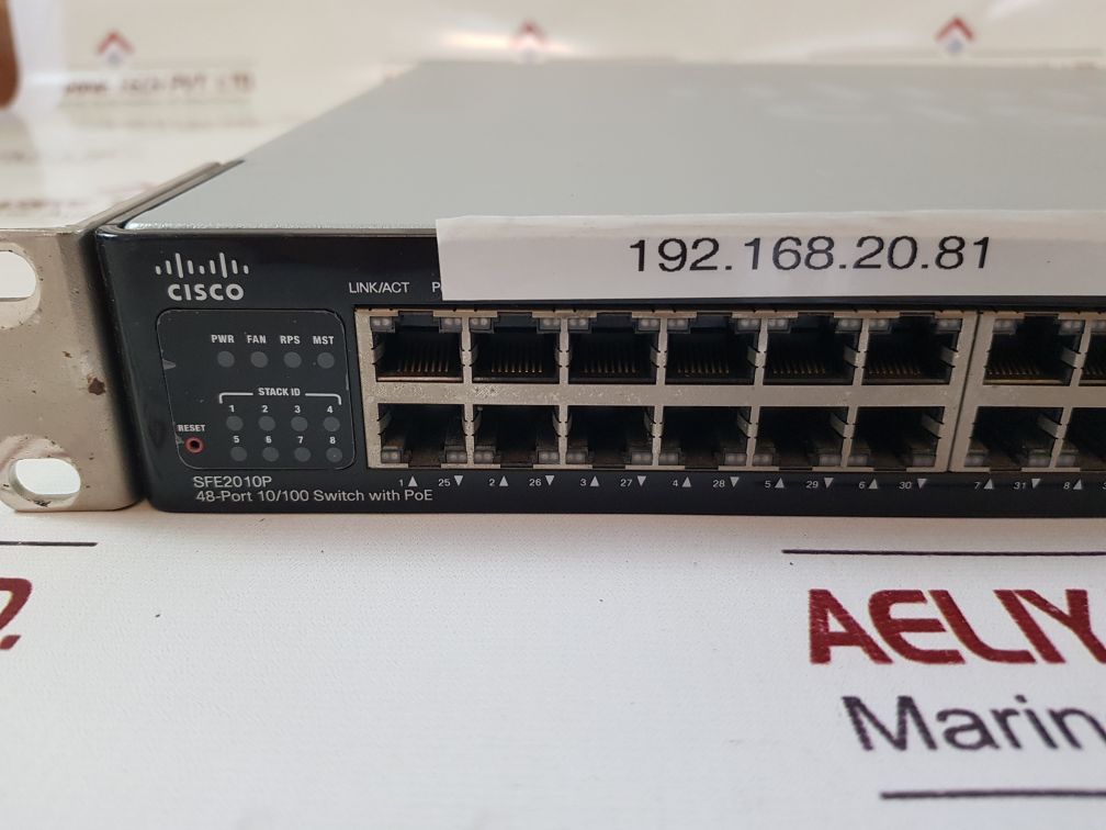 Cisco sfe2010p 48-port 10/100 ethernet switch with poe – Aeliya Marine