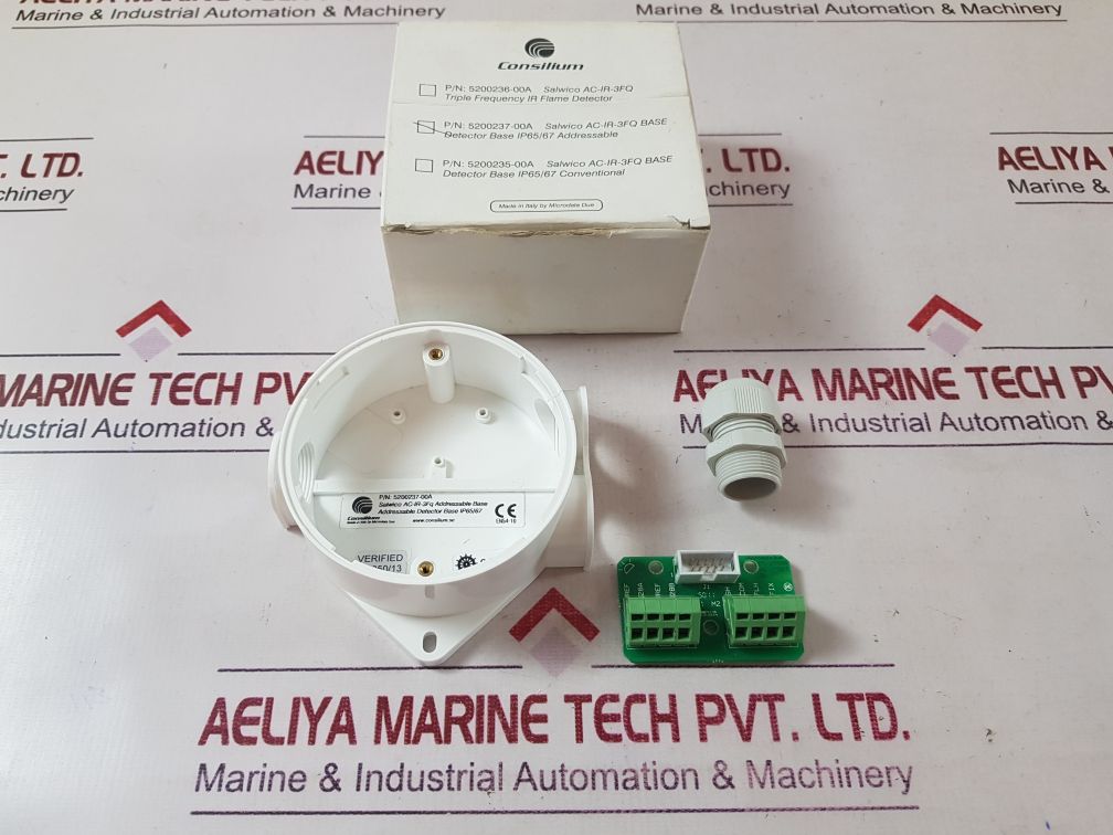Consilium Salwico Ac-ir-3Fq Addressable Detector Base 5200237-00A ...