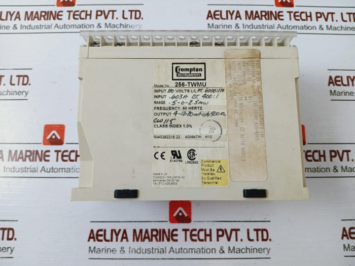 Crompton 256-twmu Watt Transducer 3-phase 3-wire Unbalanced Load 5-0-2 ...
