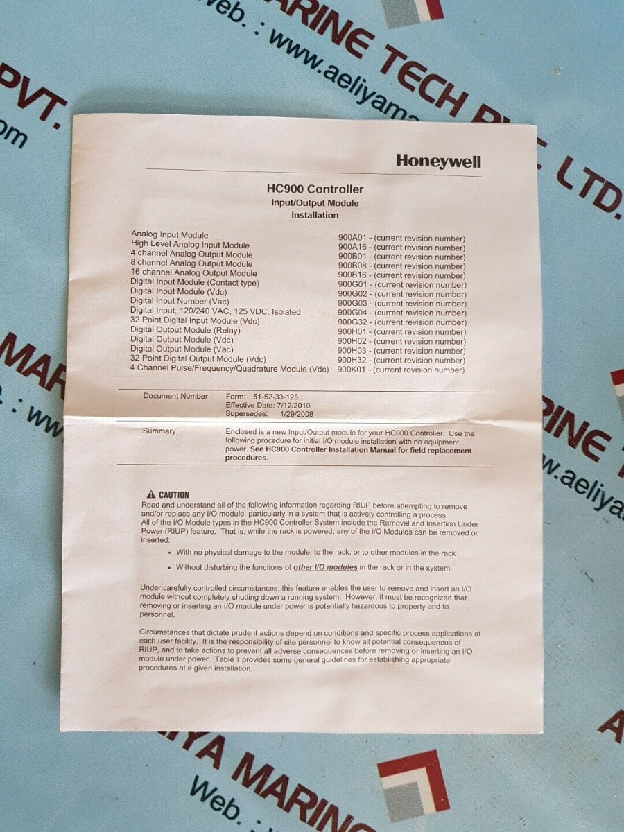 Honeywell hc900 controller 900h01-0102 digit out relay – Aeliya Marine