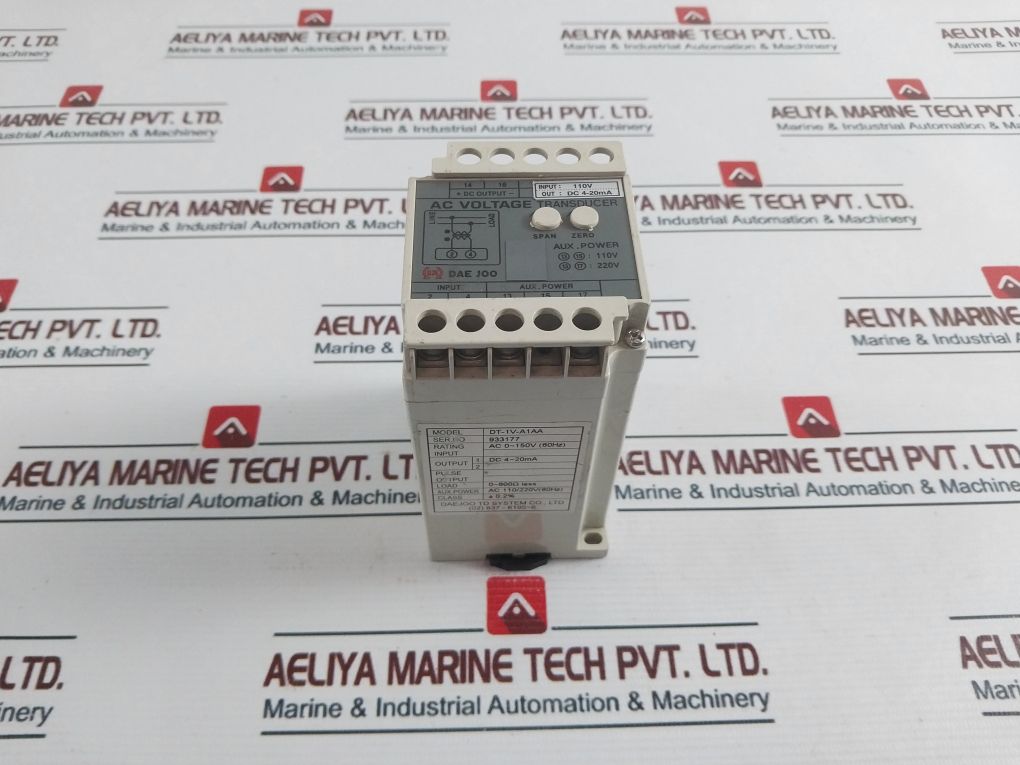 Dae Joo Td System Dt-1V-a1Aa Ac Voltage Transducer 110V – Aeliya Marine