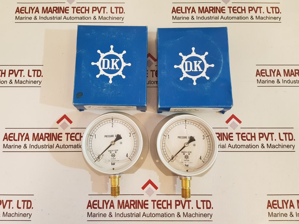 Daiichi Keiki 0-4 Bar Pressure Gauge – Aeliya Marine
