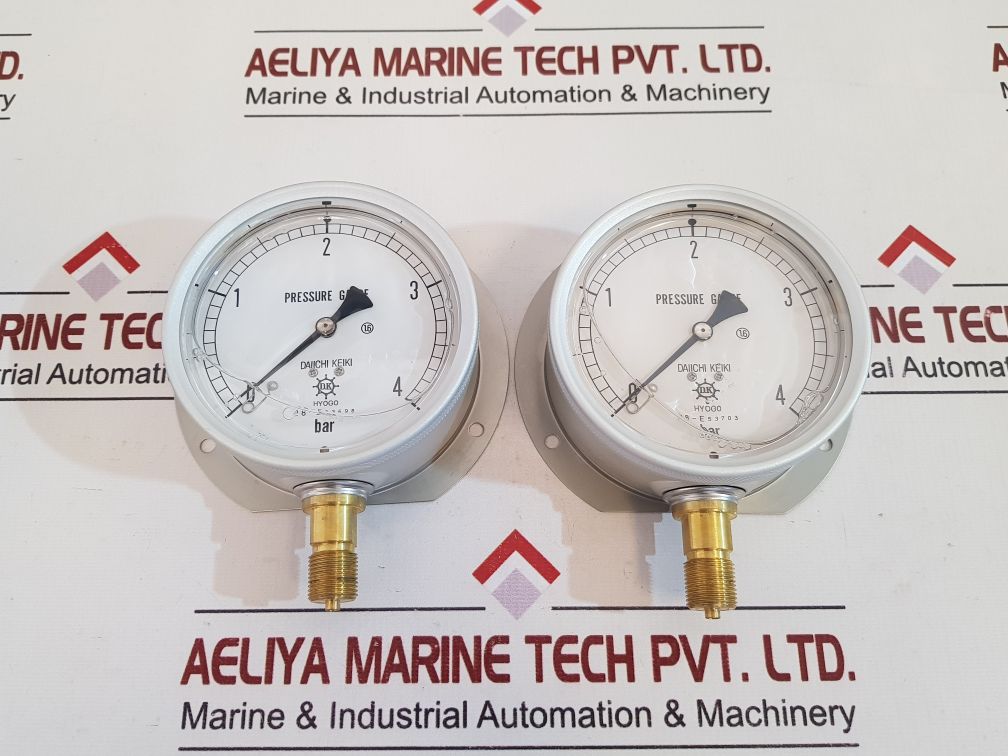 Daiichi Keiki 0-4 Bar Pressure Gauge – Aeliya Marine