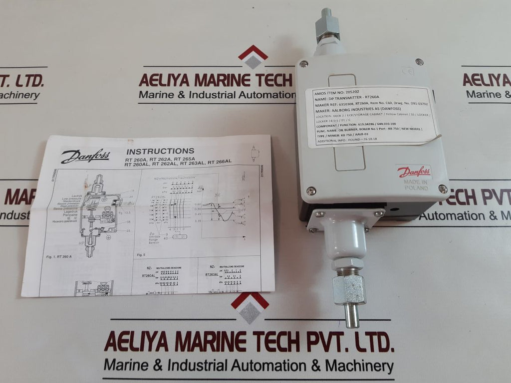 Danfoss Rt260A Differential Pressure Switch – Aeliya Marine