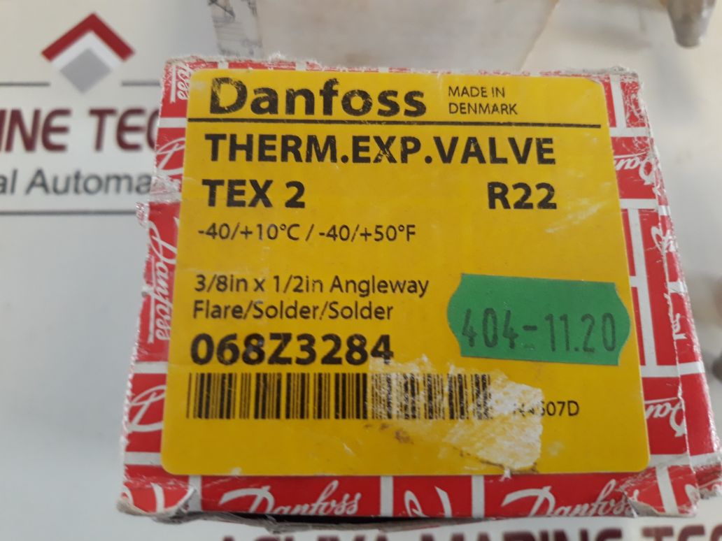 Danfoss Tex2 Thermostatic Expansion Valve 068Z3284 – Aeliya Marine