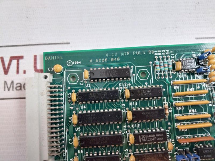 Daniel 4-6000-040 Channel Meter Pulse Board Rev B Pca Ce-15516 94V-0 ...