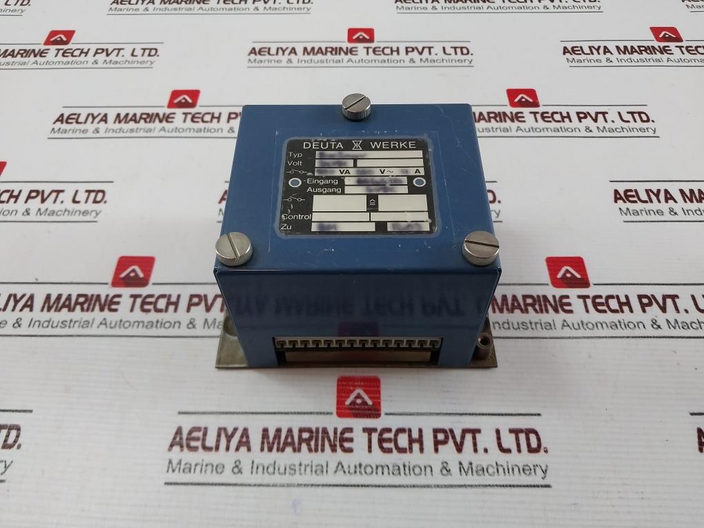 Deuta Werke Bw2Myv Speed Monitor 0-666.66Hz 0-6Vdc Control Module 24V ...
