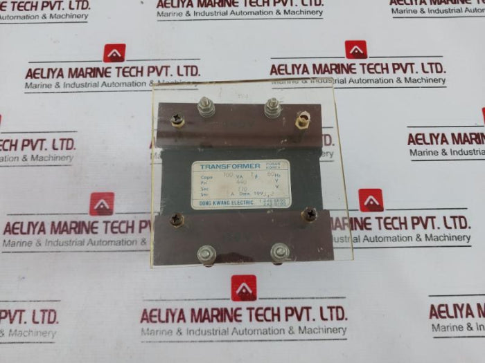 Dong Kwang Electric Transformer 100 Va 440V/110V 60Hz – Aeliya Marine