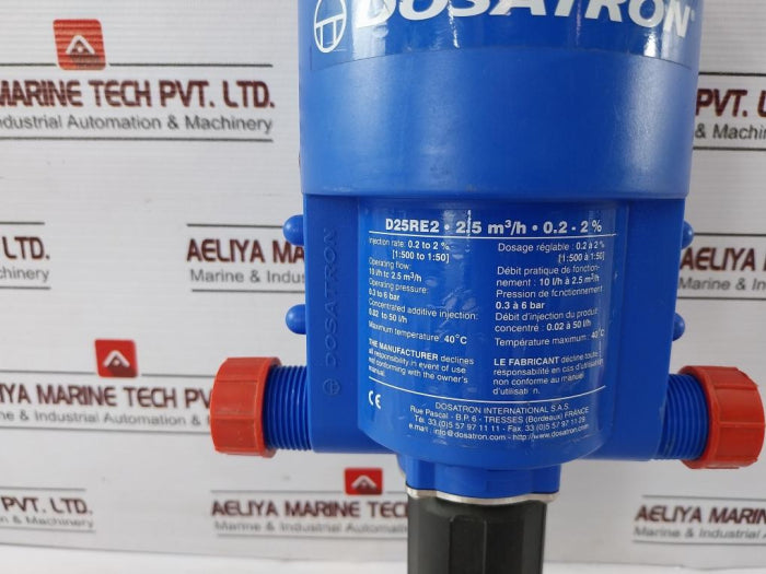 Dosatron D25Re2 Expert Dosing Pump 0.3 To 6 Bar – Aeliya Marine