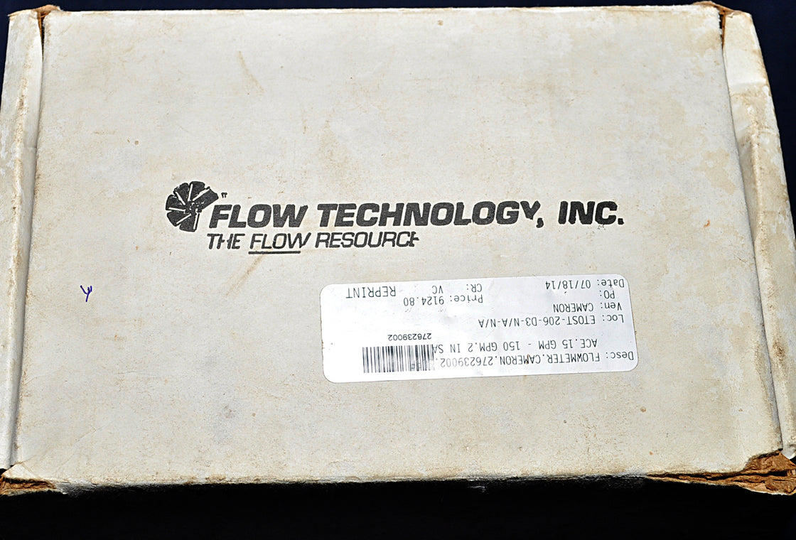Flow technology turbine flow meter – Aeliya Marine