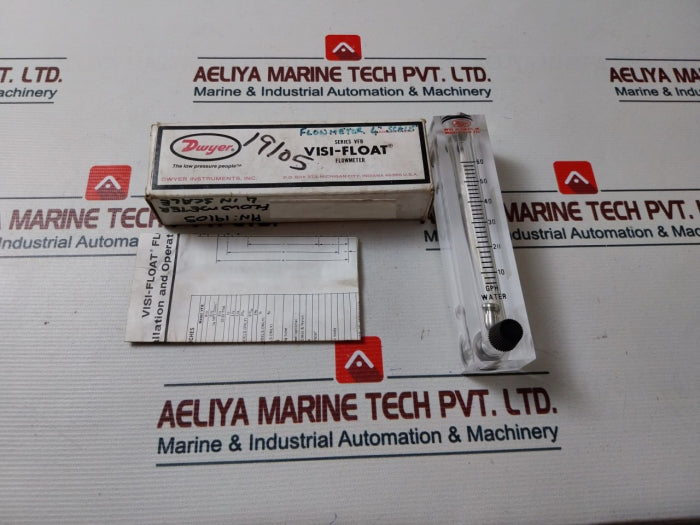 Dwyer Vfb-81-ssv Visi-float Flowmeter 4â€ Scale 690 Kpa 100 Psig ...