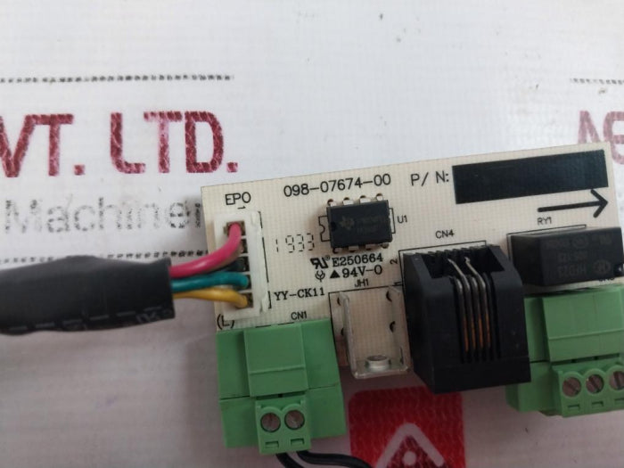 E250664 Yy-ck11 Interface Module/Connection Board 098-07674-00 600V ...