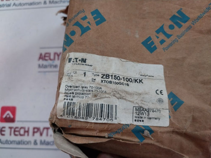 Eaton Zb150-100Kk Thermal Overload Relay 70-100A – Aeliya Marine