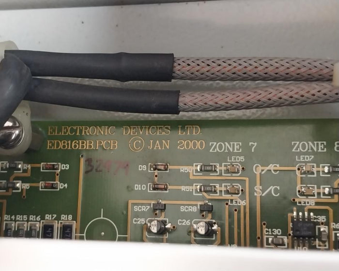 Ed Ed816 Fire Detector Panel W/ Camlock Cabinet+Key Control Switch Led ...