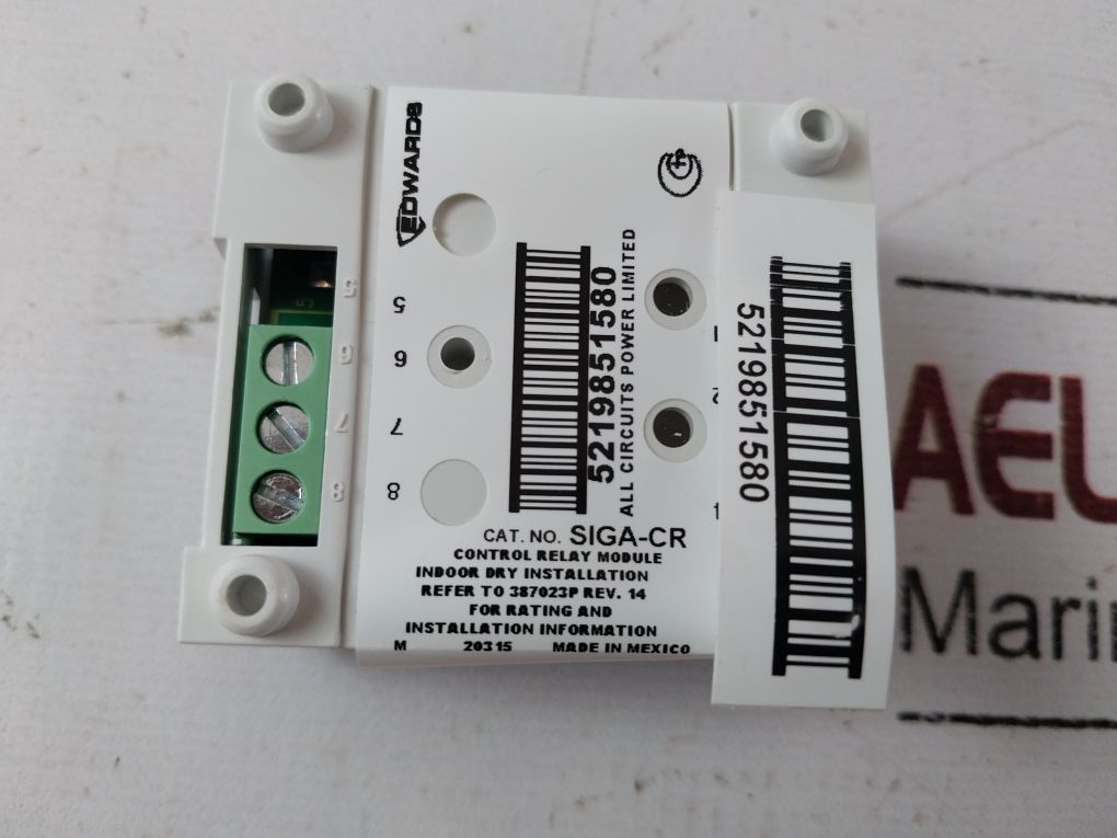 Edwards Siga-cr Fire Alarm Control Relay Module – Aeliya Marine