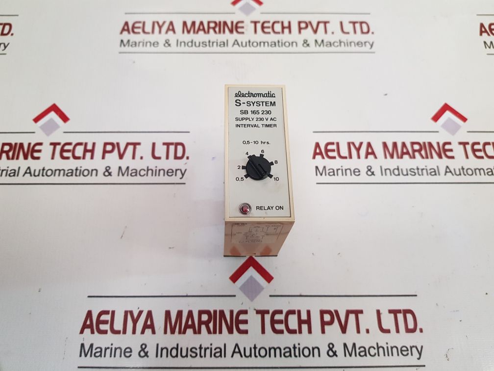 Electromatic SB 165 230 Interval Timer 0.5-10 Hrs – Aeliya Marine