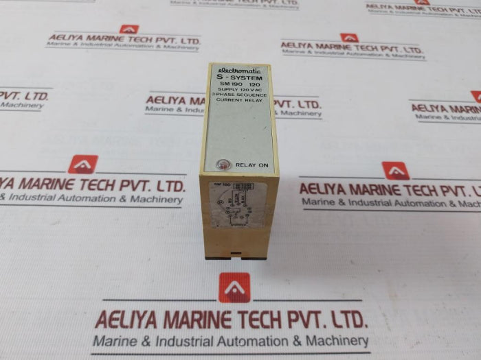 Electromatic Sm 190 120 S- System 3-phase Sequence Current Relay 120Va ...