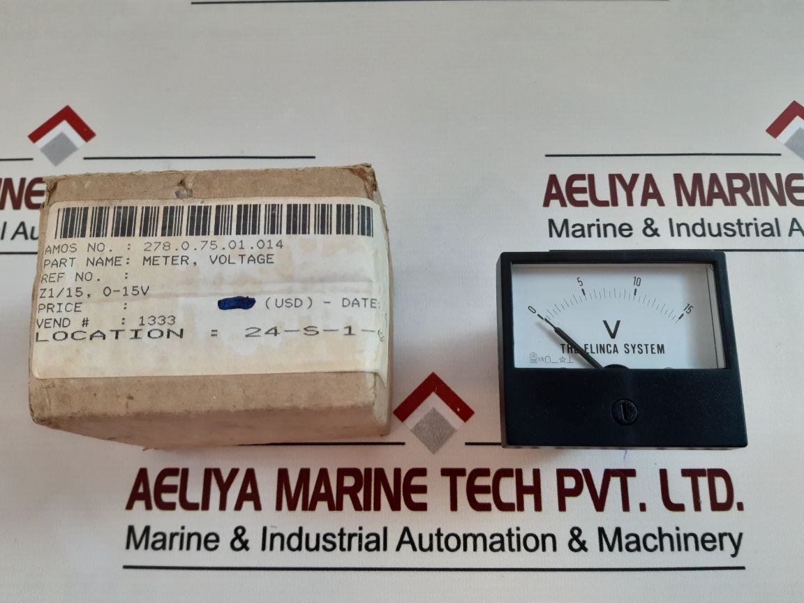 Elinca 0-15v meter analogue volt meter – Aeliya Marine Tech Pvt. Ltd.