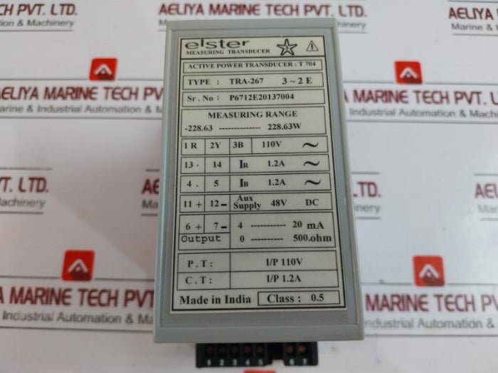 Elster Tra-267 Active Power Transducer 48V Dc 4-20Ma – Aeliya Marine