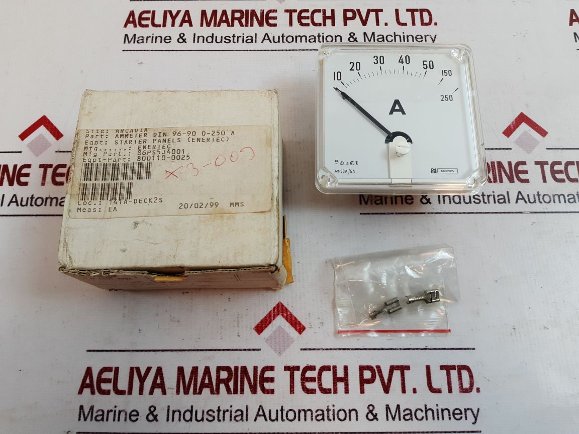 Enerdis 0-250 A Ammeter 96-90 0-250 A – Aeliya Marine