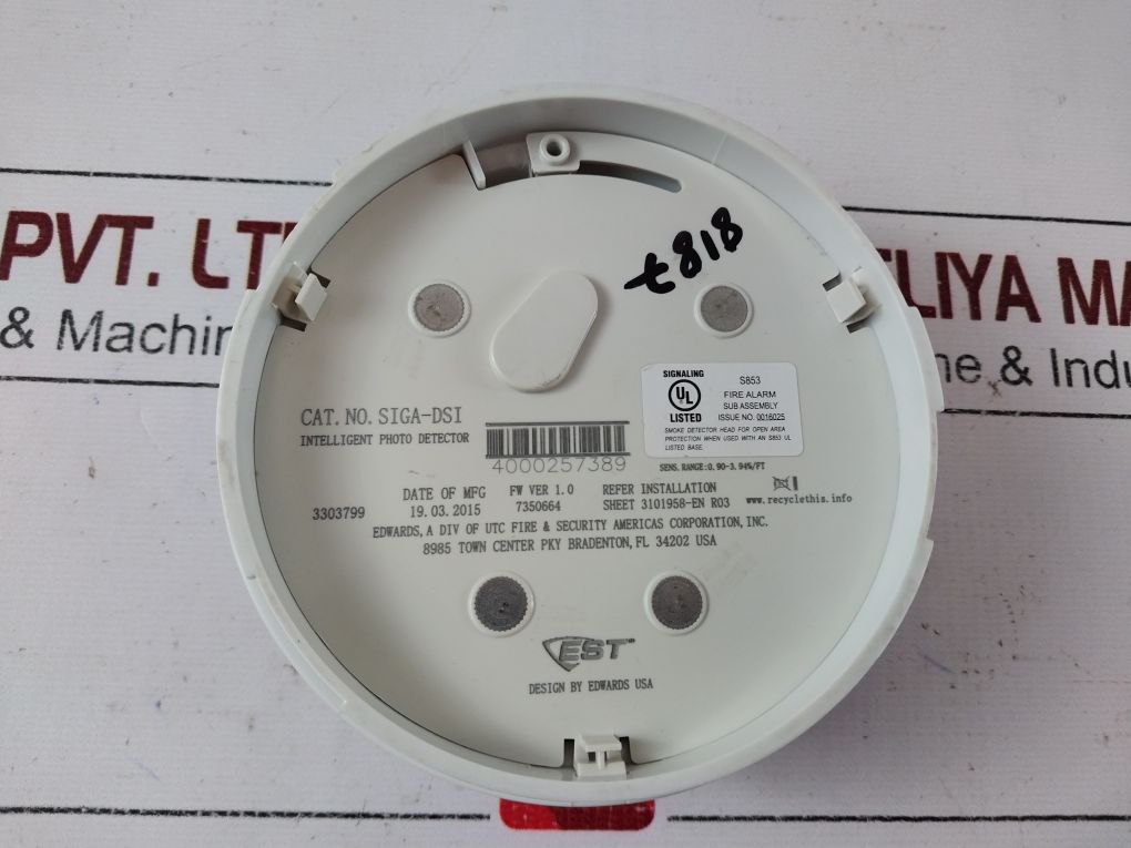 Est Siga-dsi Intelligent Photoelectric Smoke Detector – Aeliya Marine