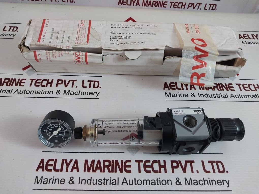 Ewo 480.22 4 Air Pressure Reducing Valve 0 To 350 Psi – Aeliya Marine