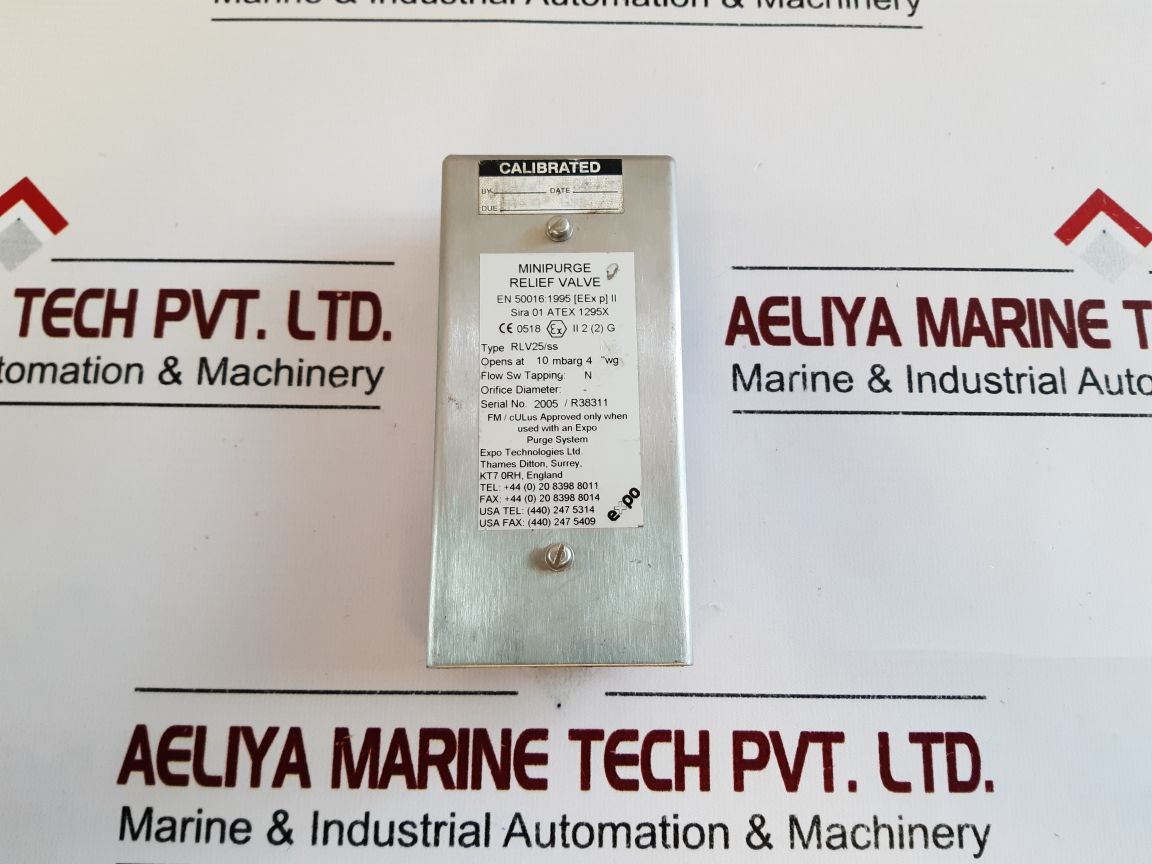 Expo Technologies Rlv25/Ss Minipurge Relief Valve – Aeliya Marine