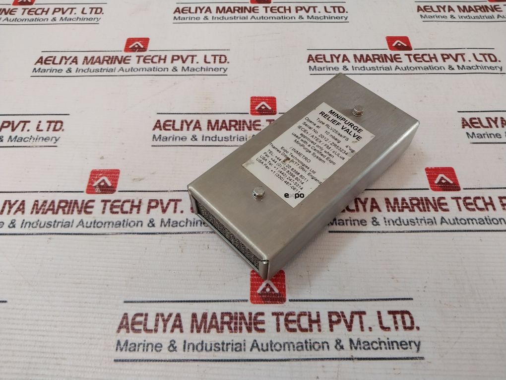Expo Technologies Rlv25/Ss/Fs Minipurge Relief Valve 10 Mbarg 4" Wg ...